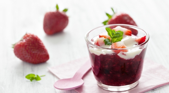 Compote van rode vruchten